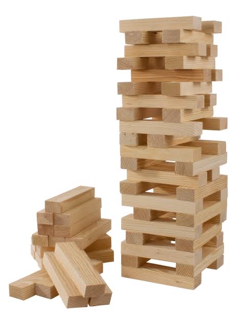 Large Jenga Tumbling Tower